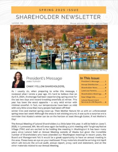 Leisnoi – An Alaska Native Corporation